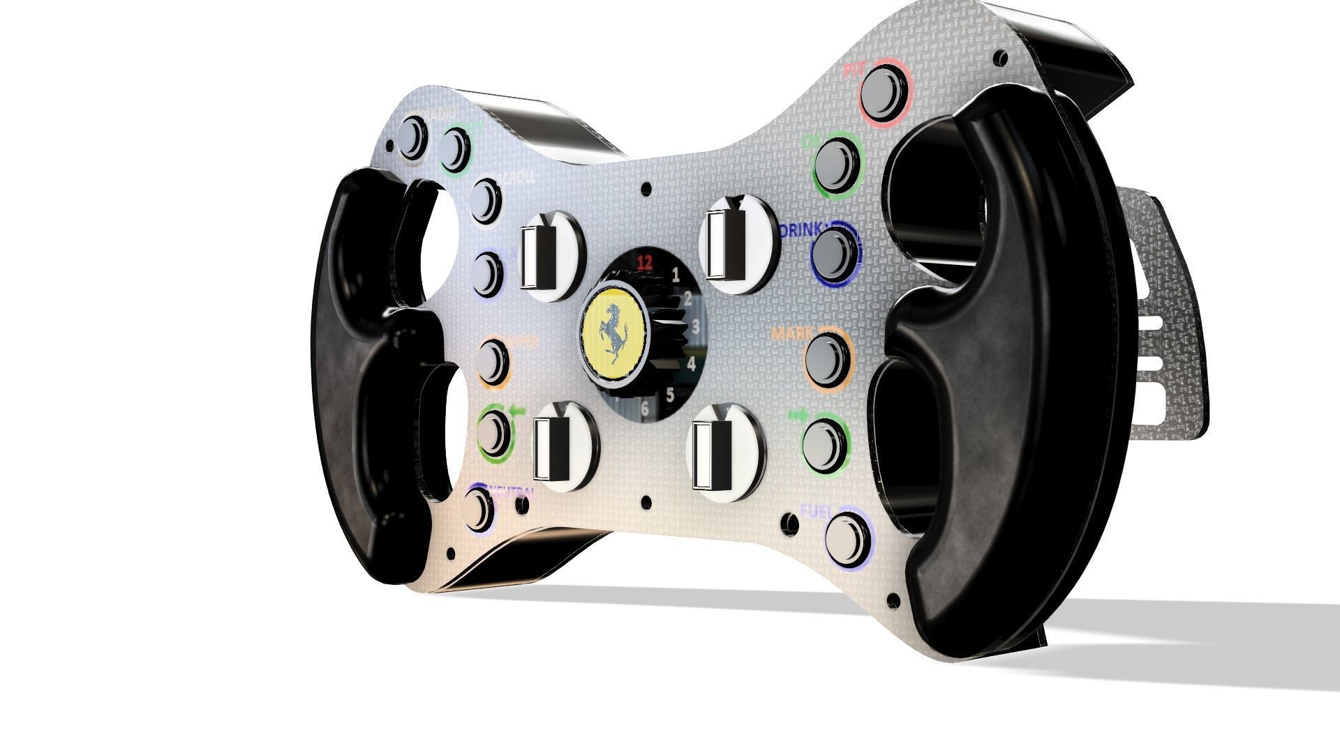 FERRARI 296 GT3 STEERING WHEEL 3D model 3D printable | CGTrader