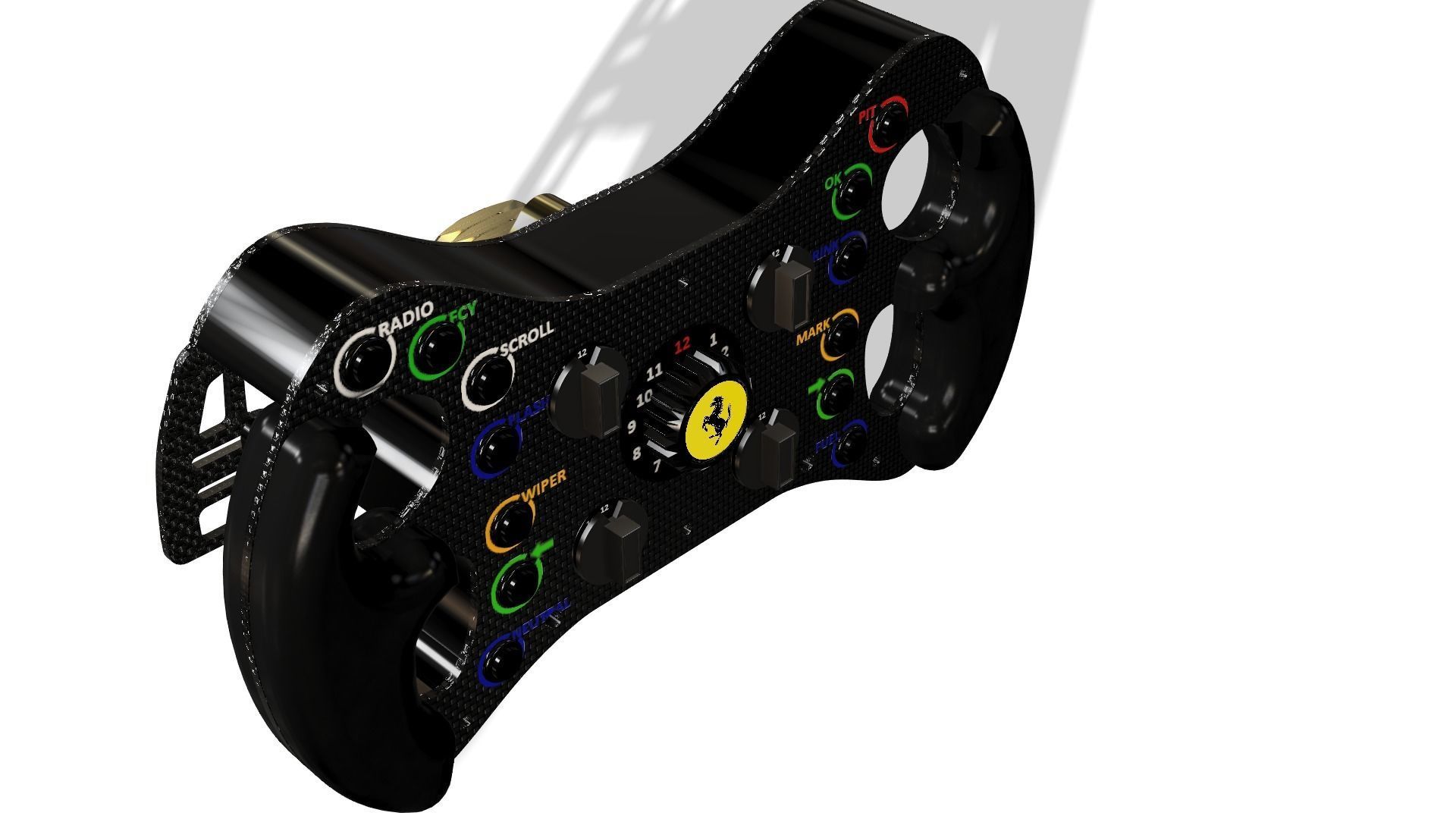 FERRARI 296 GT3 STEERING WHEEL 3D model 3D printable | CGTrader
