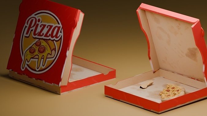 Pizza in box 3D model 3D model | CGTrader
