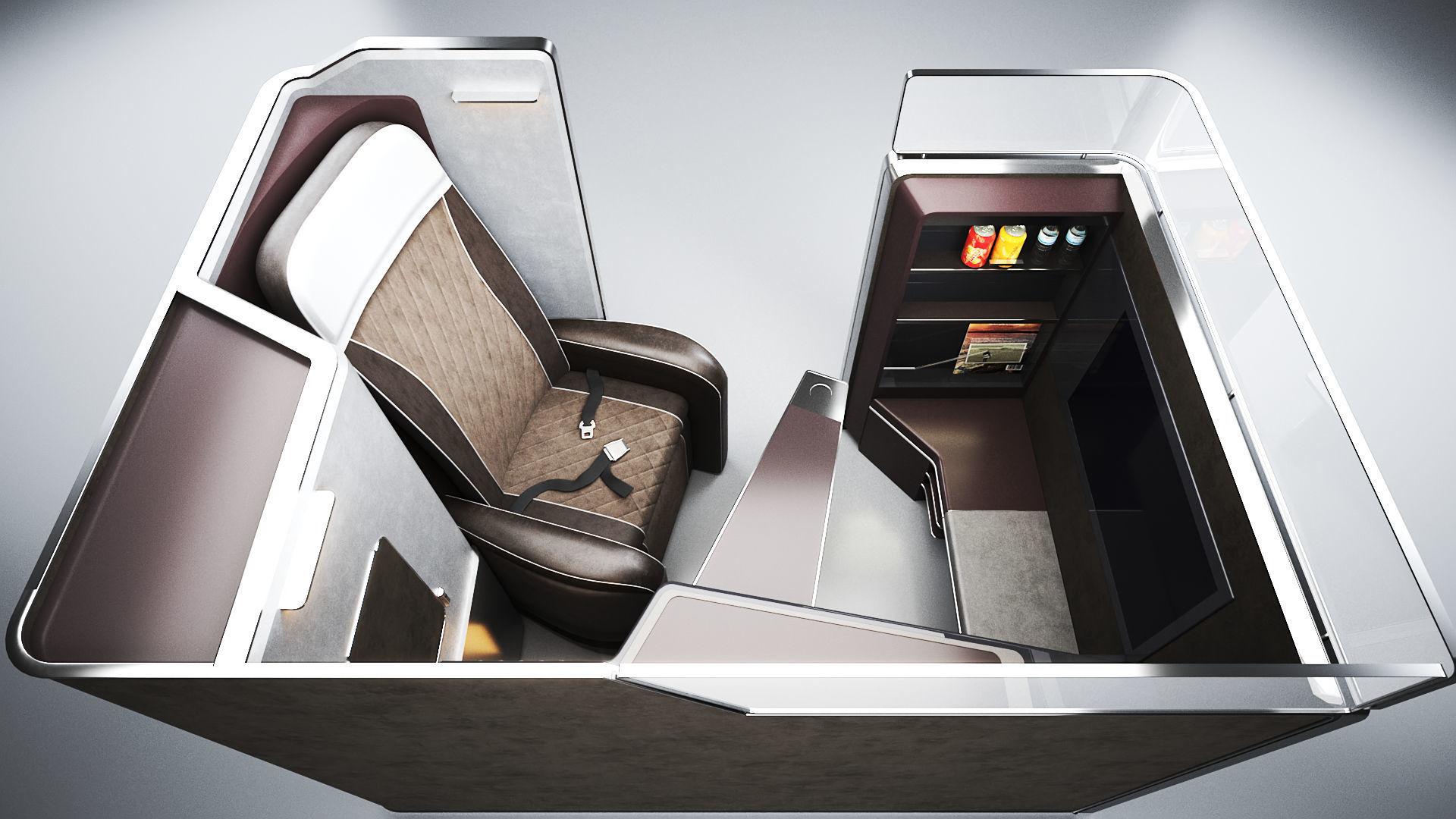 First Class Passenger Seat Vray 3D model 3D model | CGTrader