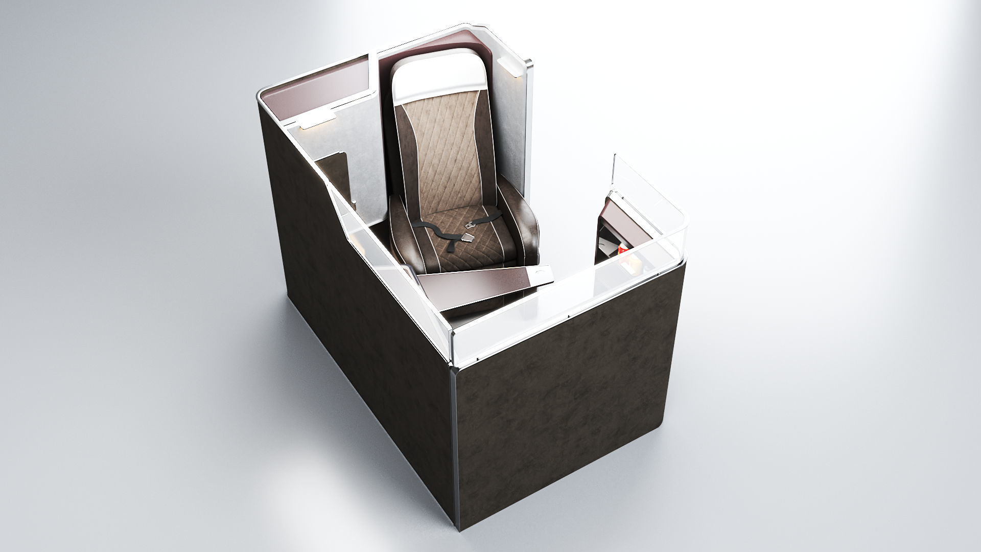 First Class Passenger Seat Vray 3D model 3D model | CGTrader