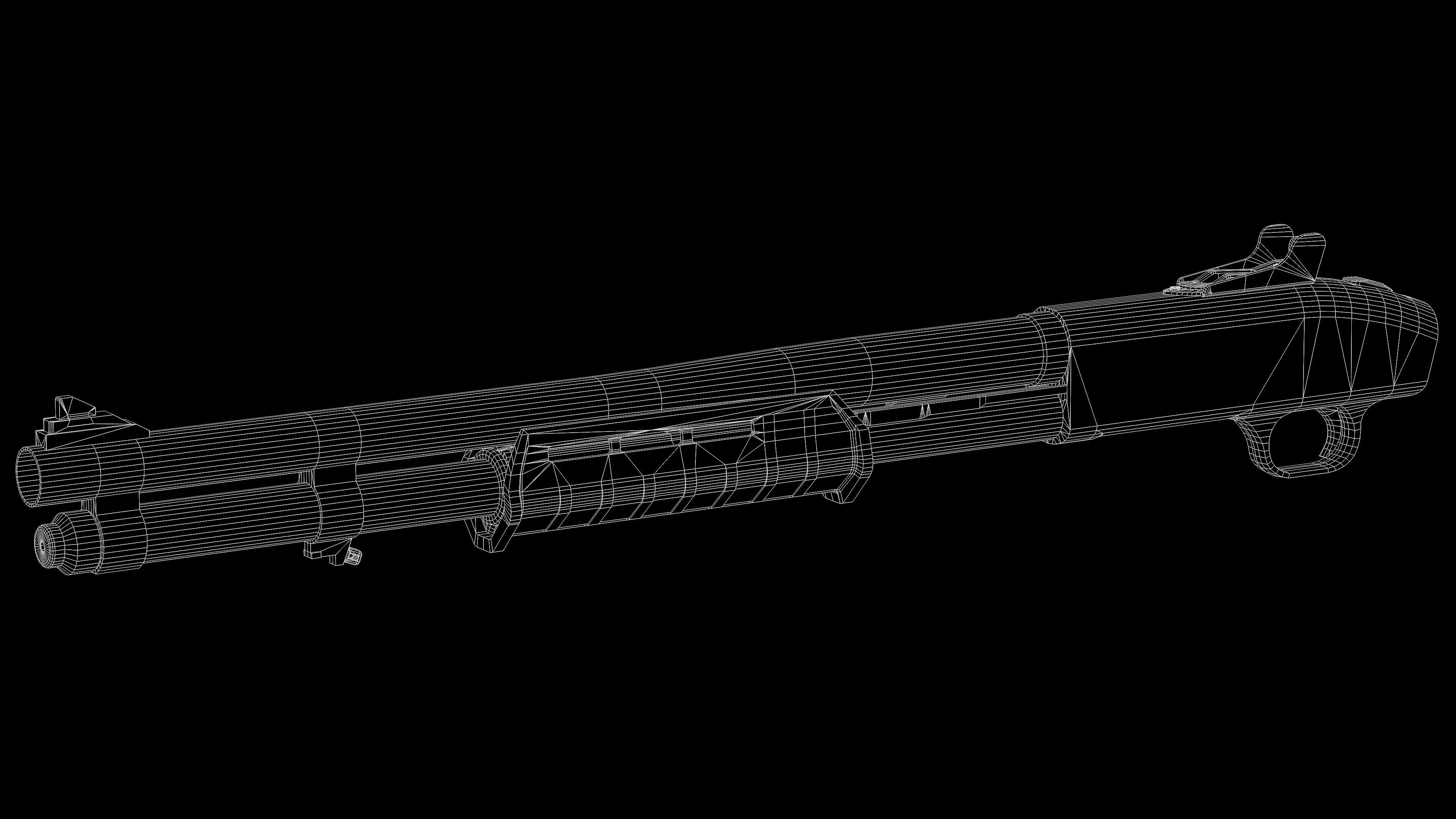 3D model Mossberg 590 Custom 12 Gauge Shotgun Build VR / AR / low-poly ...