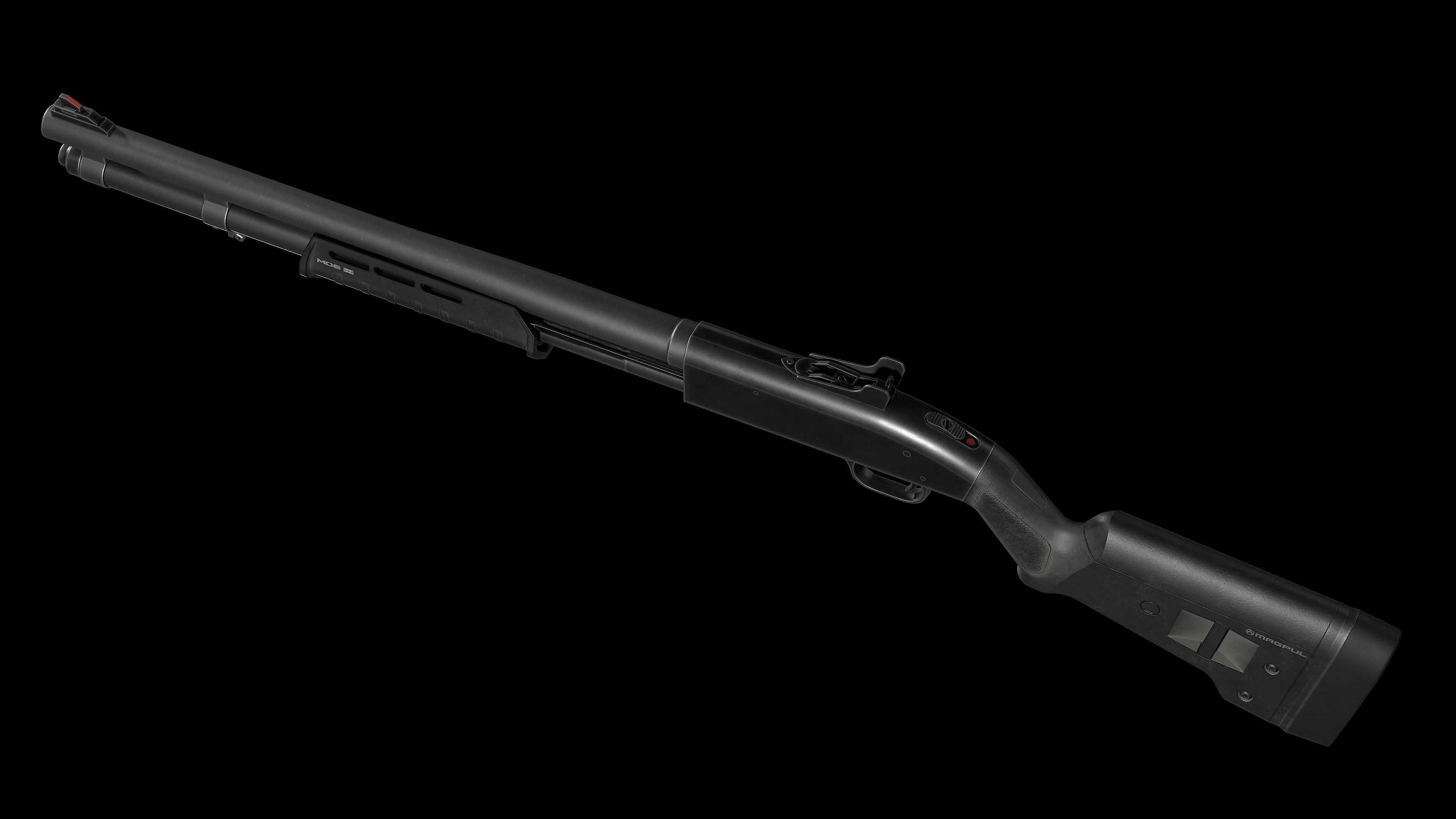 3D model Mossberg 590 Custom 12 Gauge Shotgun Build VR / AR / low-poly ...