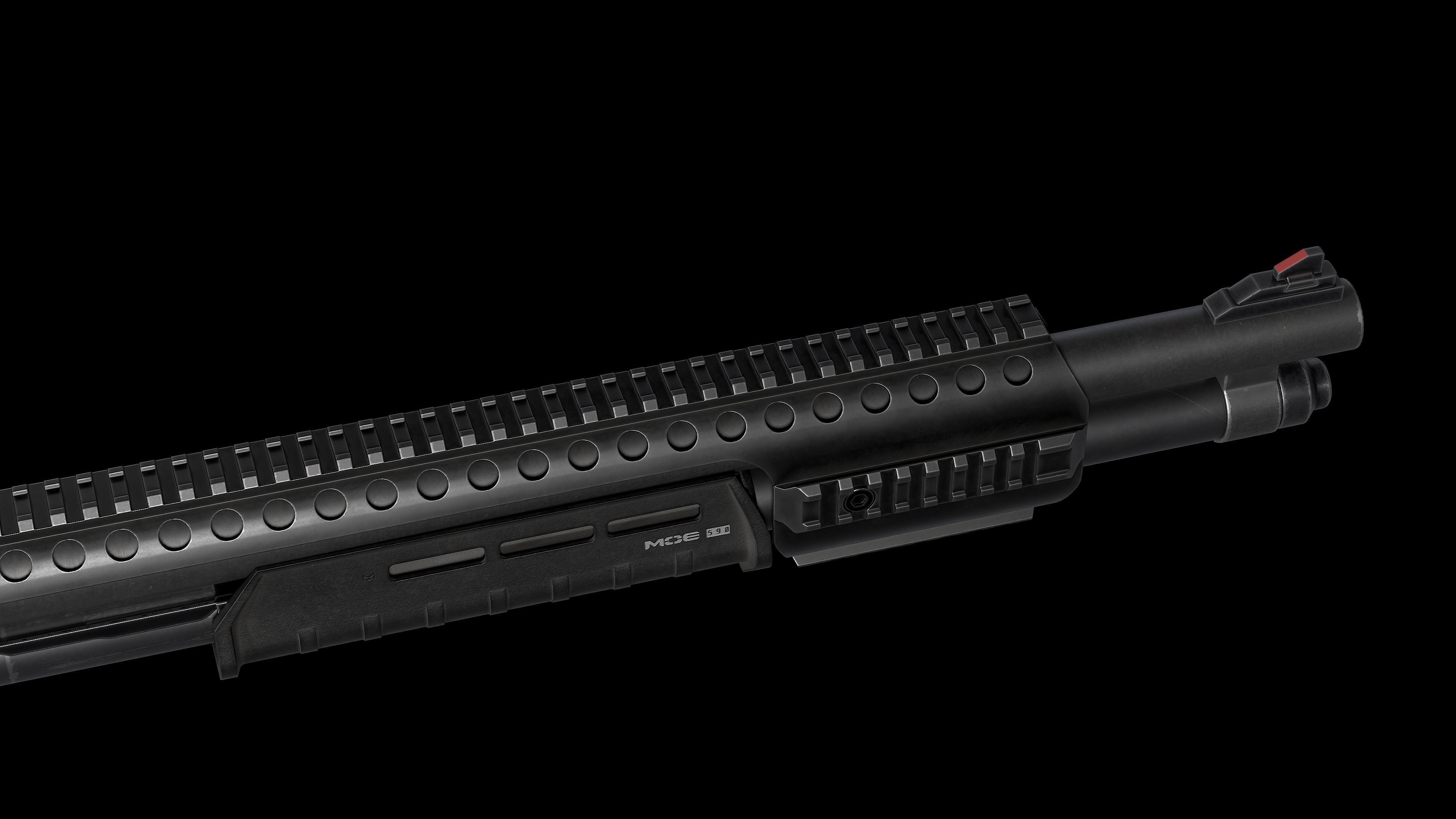 3D model Mossberg 590 Custom 12 Gauge Shotgun Build VR / AR / low-poly ...