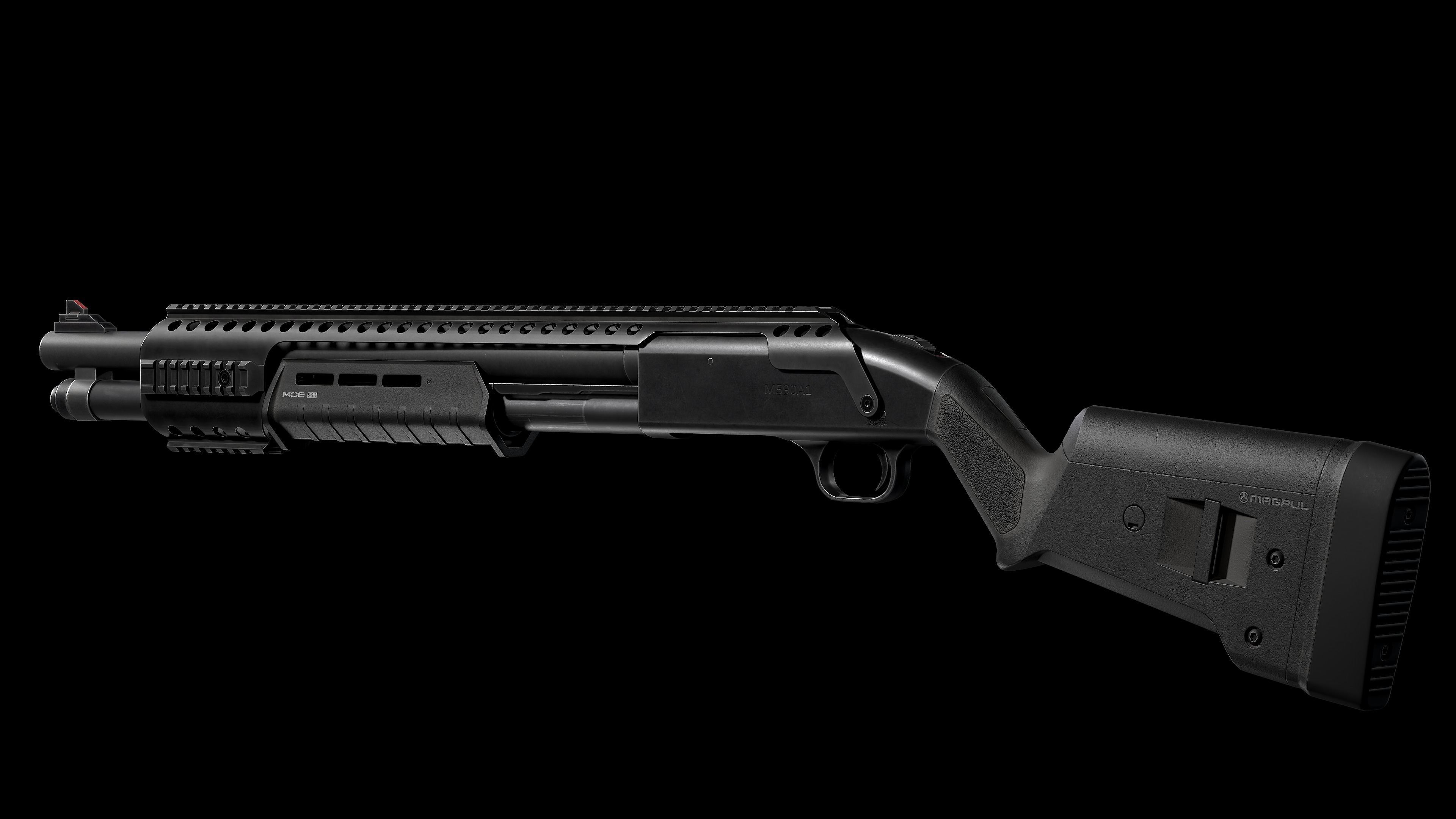 3D model Mossberg 590 Custom 12 Gauge Shotgun Build VR / AR / low-poly ...