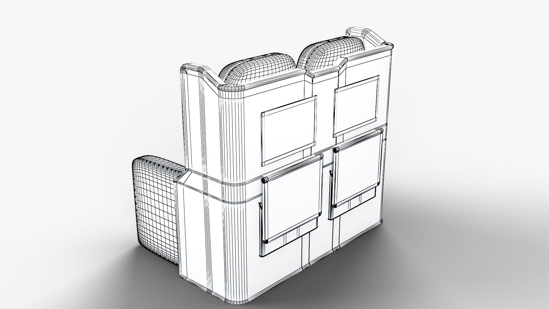 Passenger Seats All Classes - Economy - Business - First Class 3D Model ...