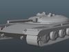 Object 775 Soviet Cold War Prototype Tank Pancake Tank Low Poly 3D ...