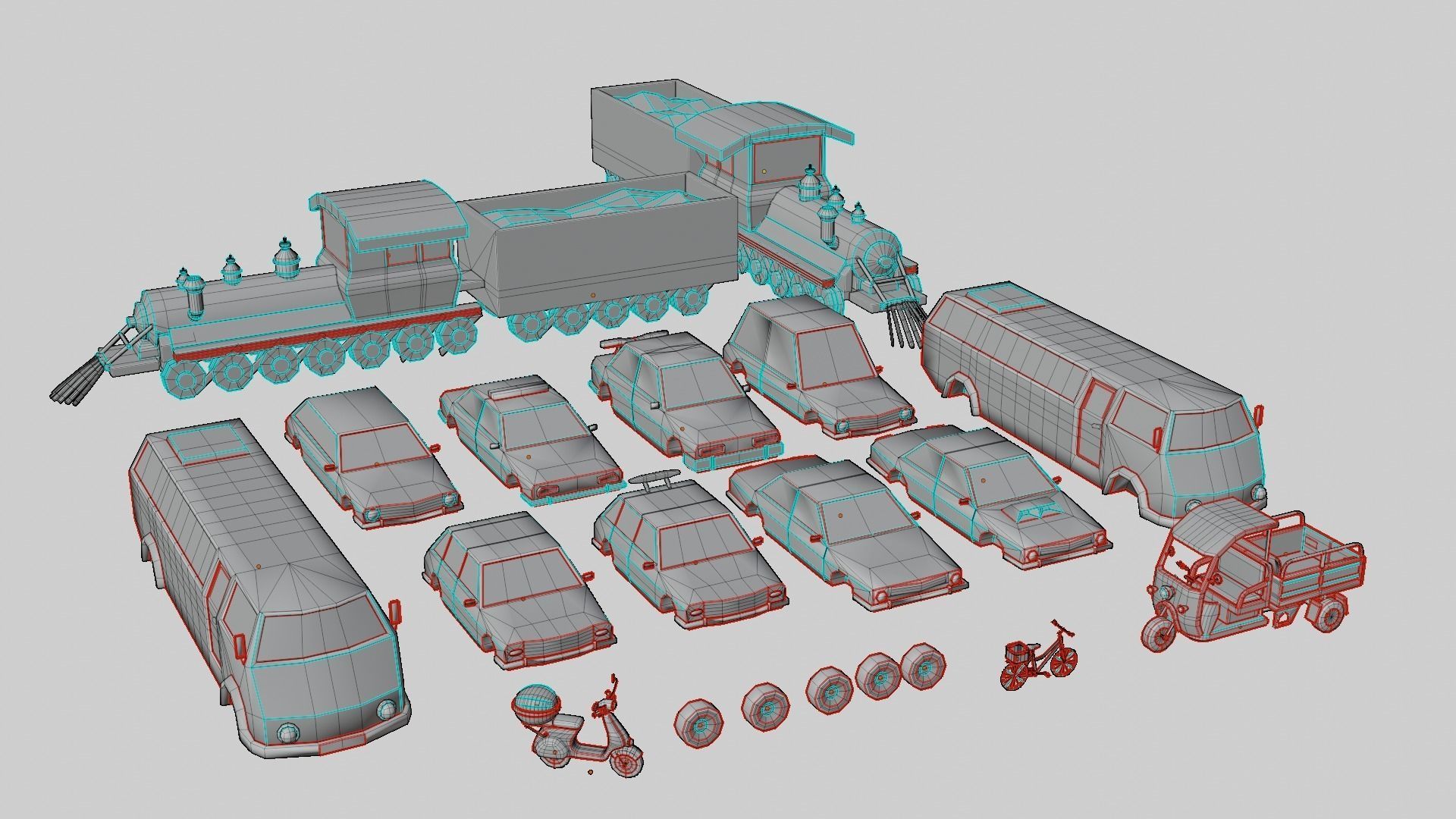 Low Poly City Pack free VR / AR / low-poly 3D model | CGTrader
