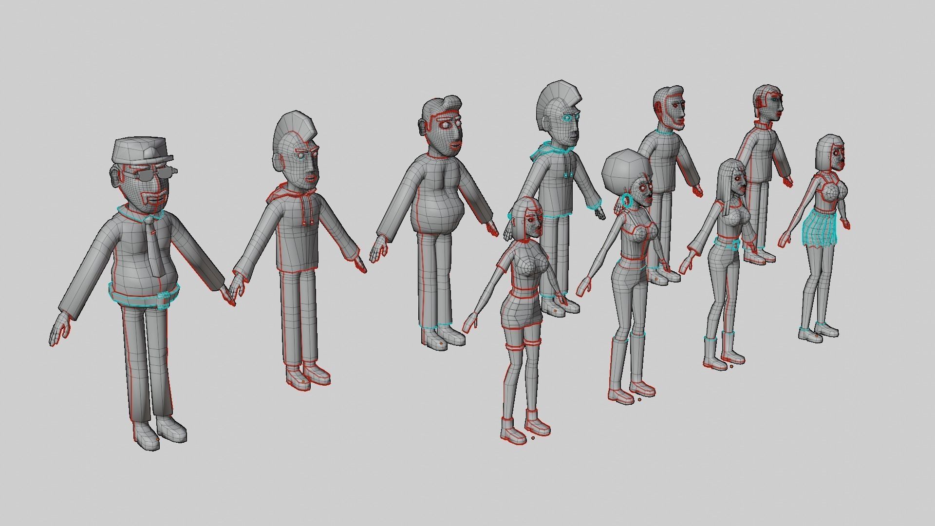 Low Poly City Pack free VR / AR / low-poly 3D model | CGTrader