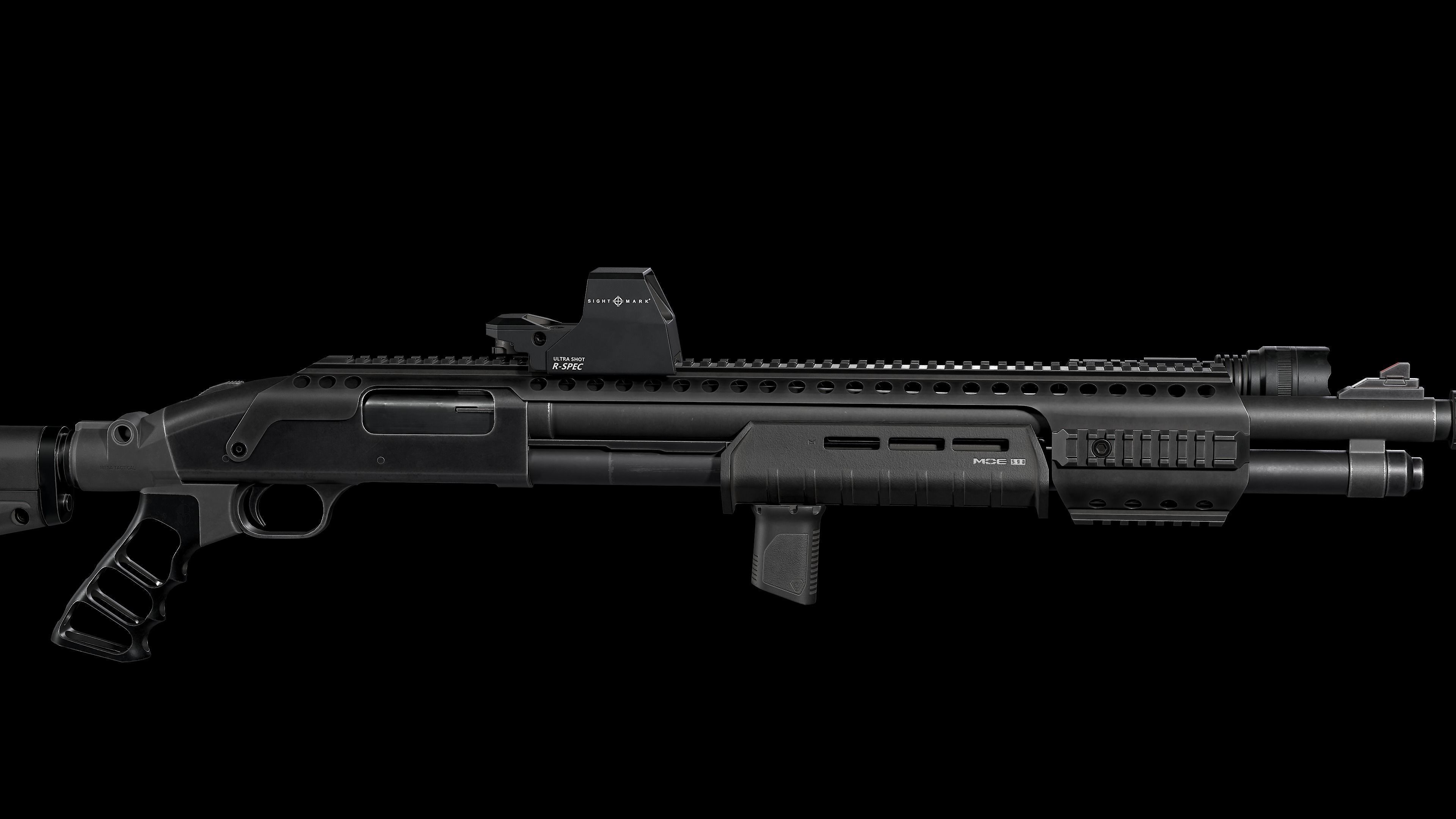 3D model Mossberg 590 Tactical 12 Gauge Shotgun Build VR / AR / low ...