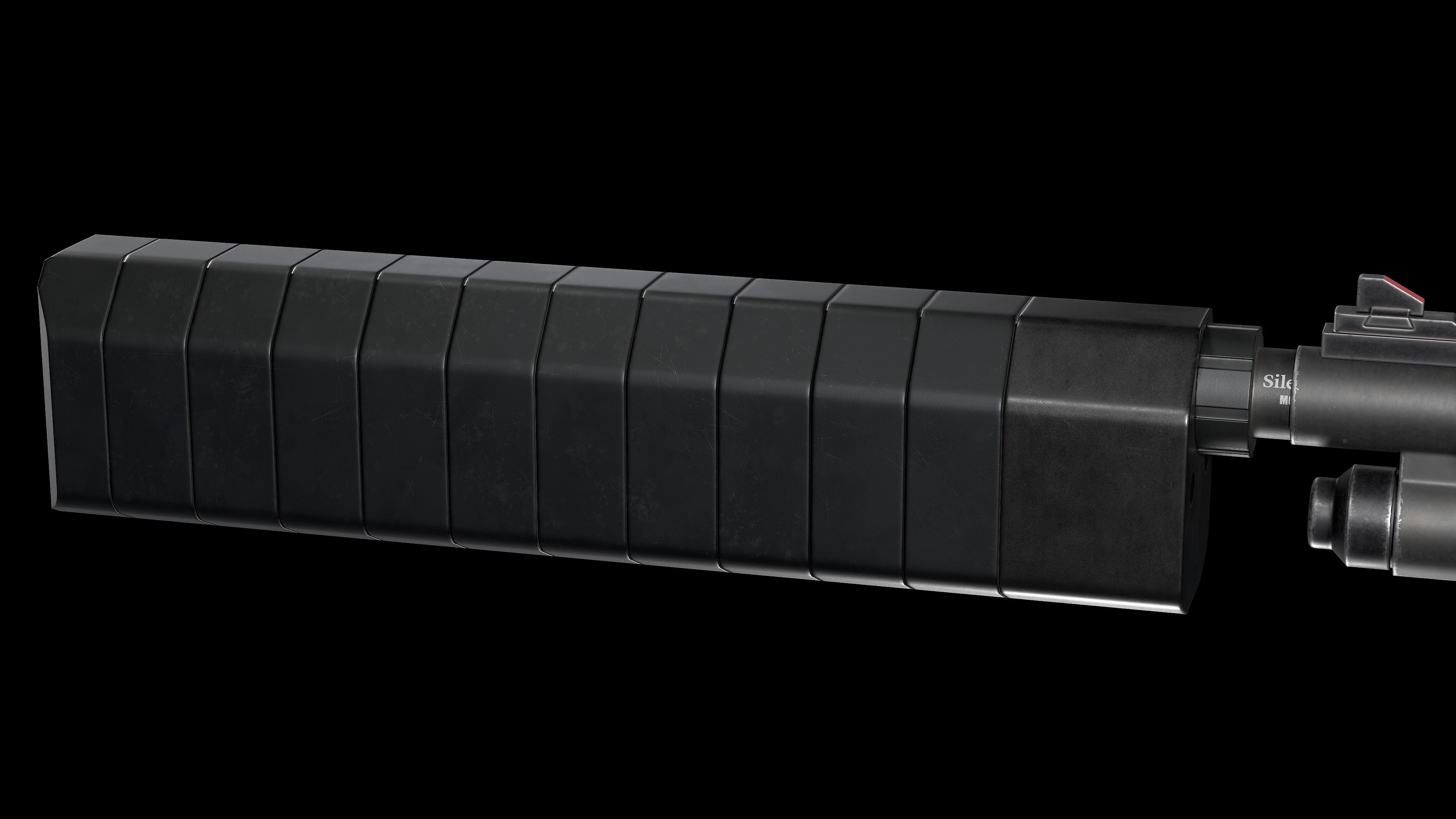 3D model Mossberg 590 Tactical 12 Gauge Shotgun Build VR / AR / low ...