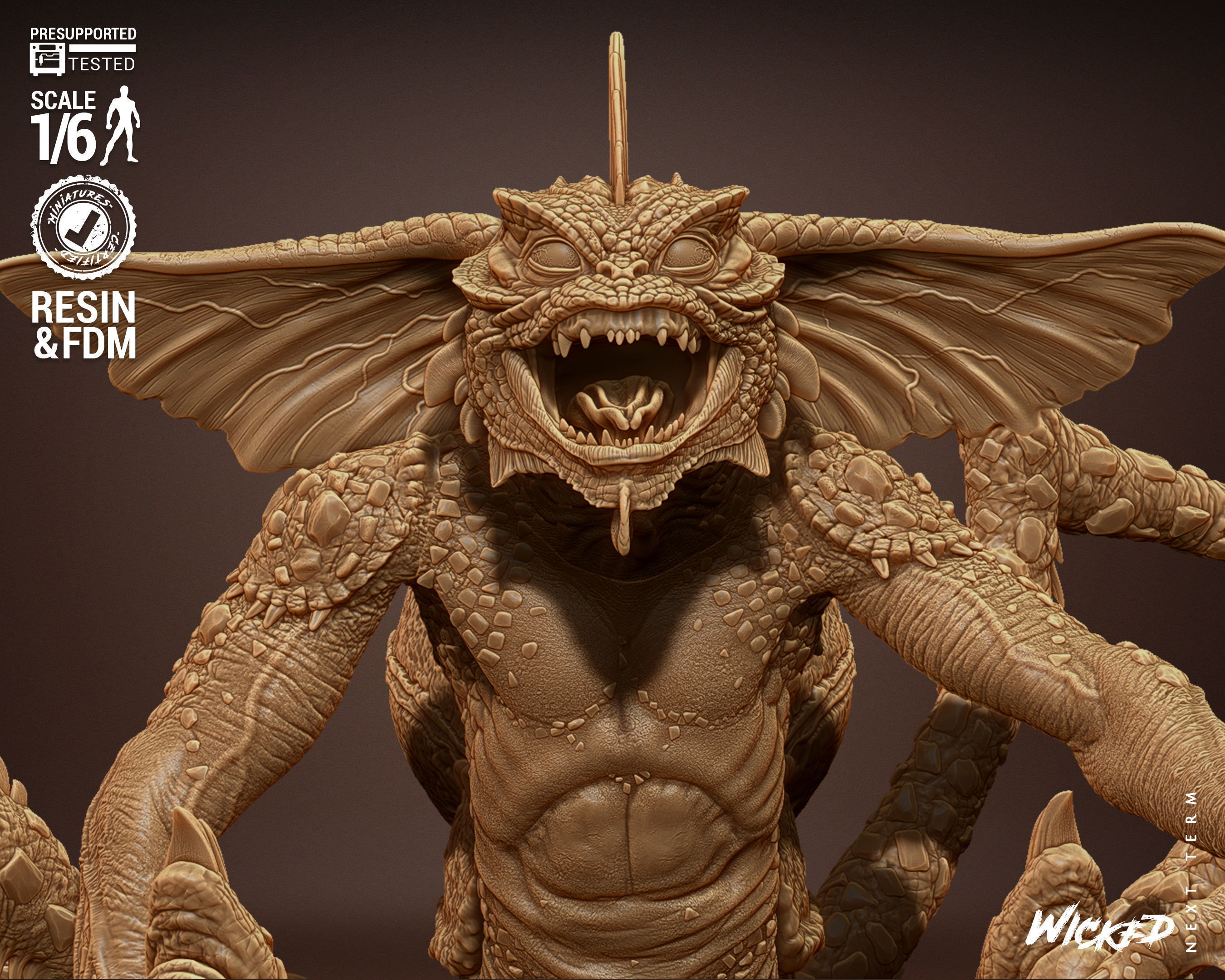 Wicked Gremlins Spider Sculpture Tested for 3D printing 3D model 3D ...