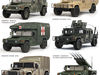 Humvee Military M1038 M1097A2 M1165A1 M1038 M242 Bushmaster 3D Model Collection | CGTrader