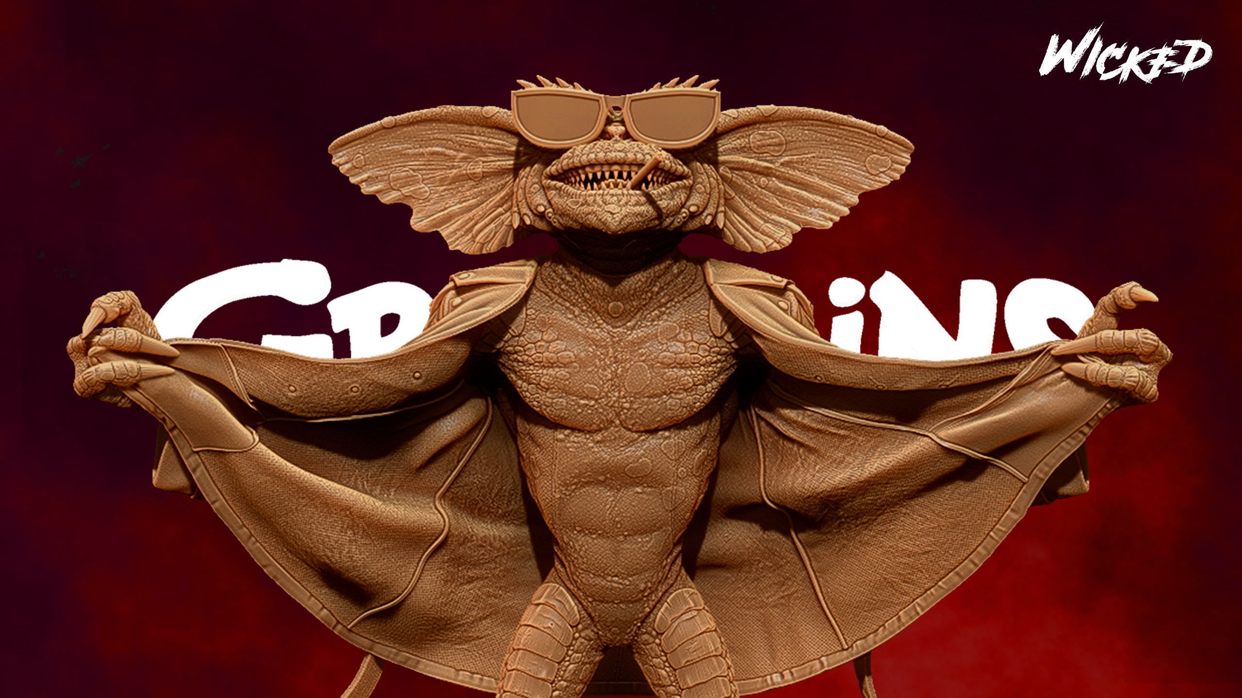 Wicked Gremlins Flasher Sculpture Tested for 3D printing 3D model 3D ...