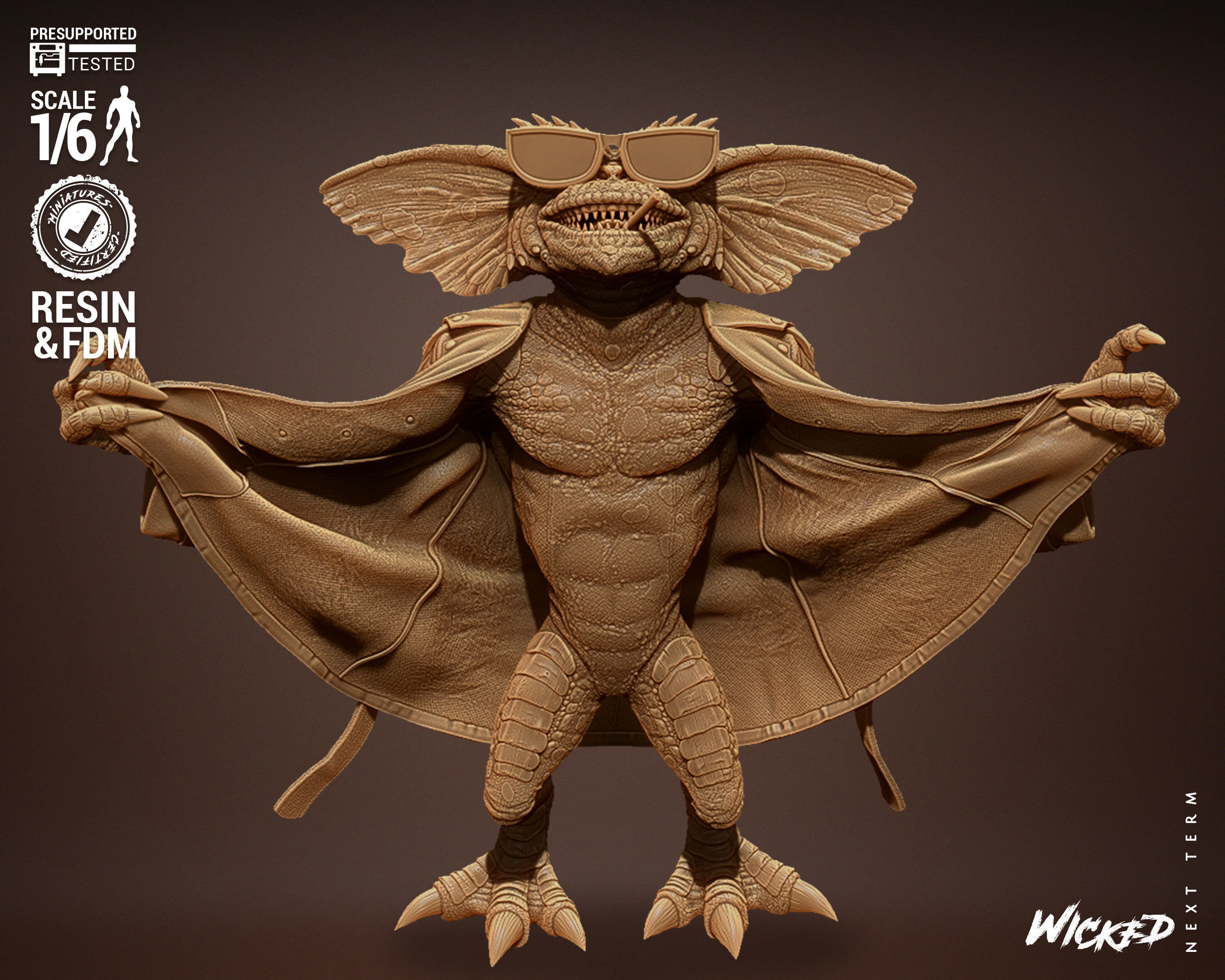Wicked Gremlins Flasher Sculpture Tested for 3D printing 3D model 3D ...