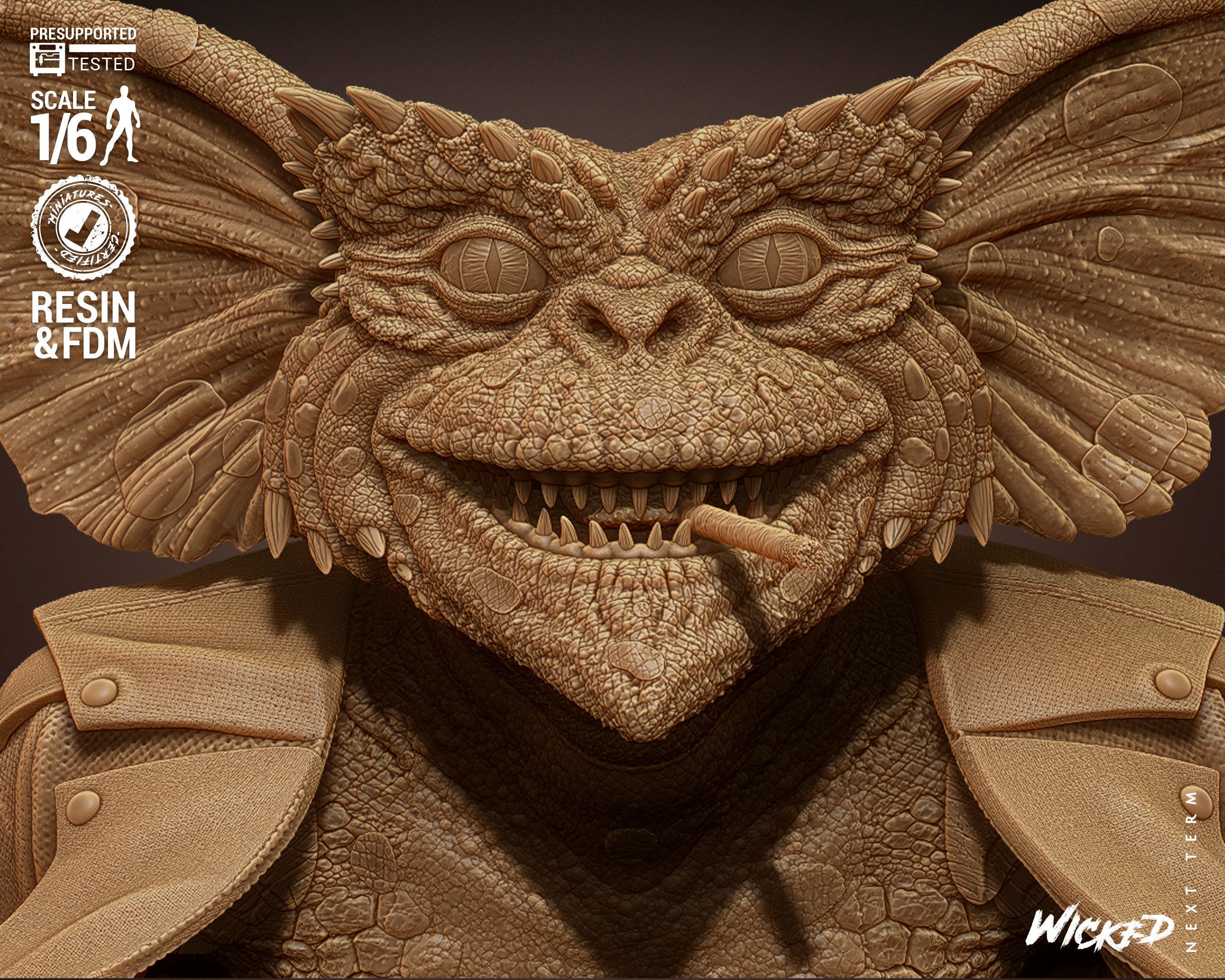 Wicked Gremlins Flasher Sculpture Tested for 3D printing 3D model 3D ...