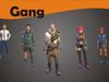 3D model Game Gang Charcter VR / AR / low-poly | CGTrader