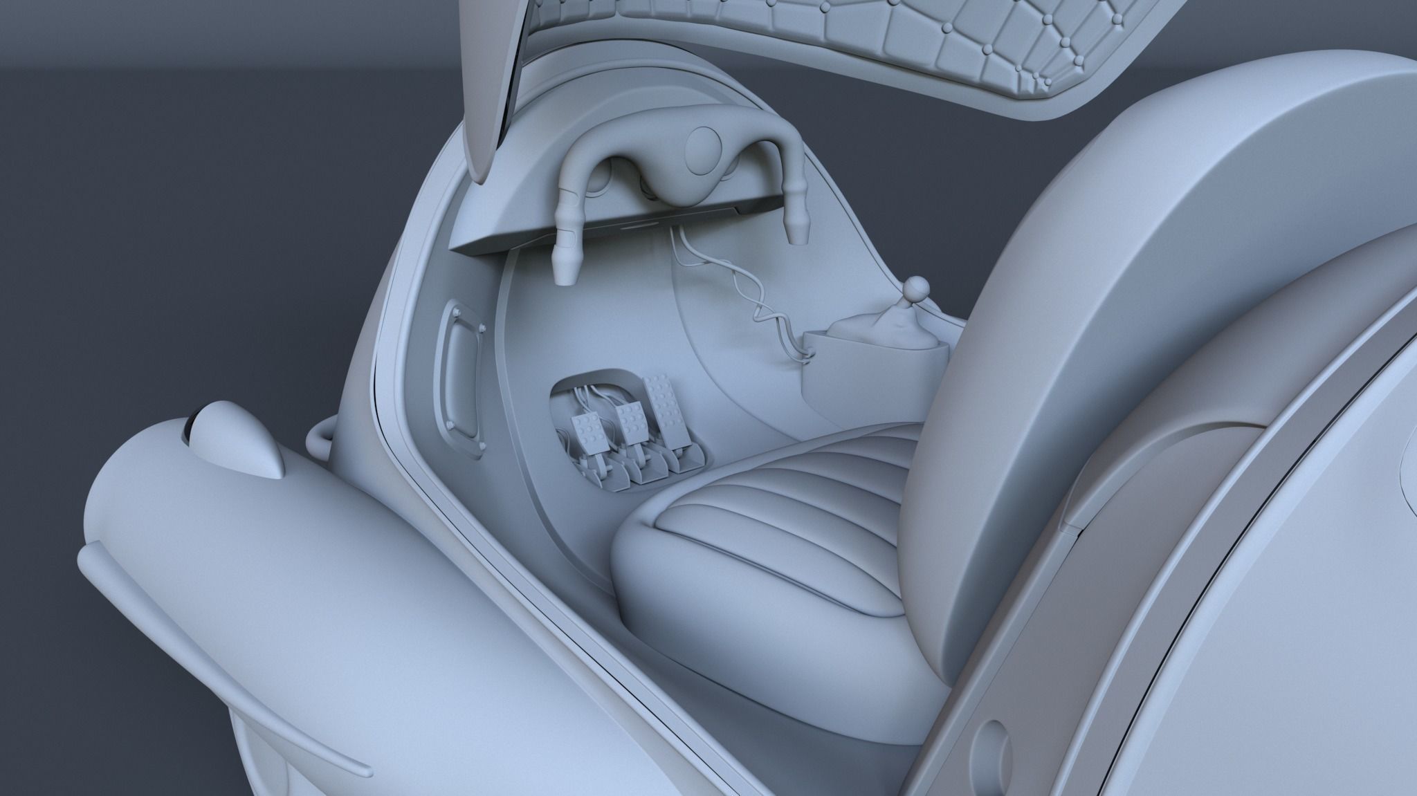 3D model Fusion flea - fallout 4 car VR / AR / low-poly | CGTrader