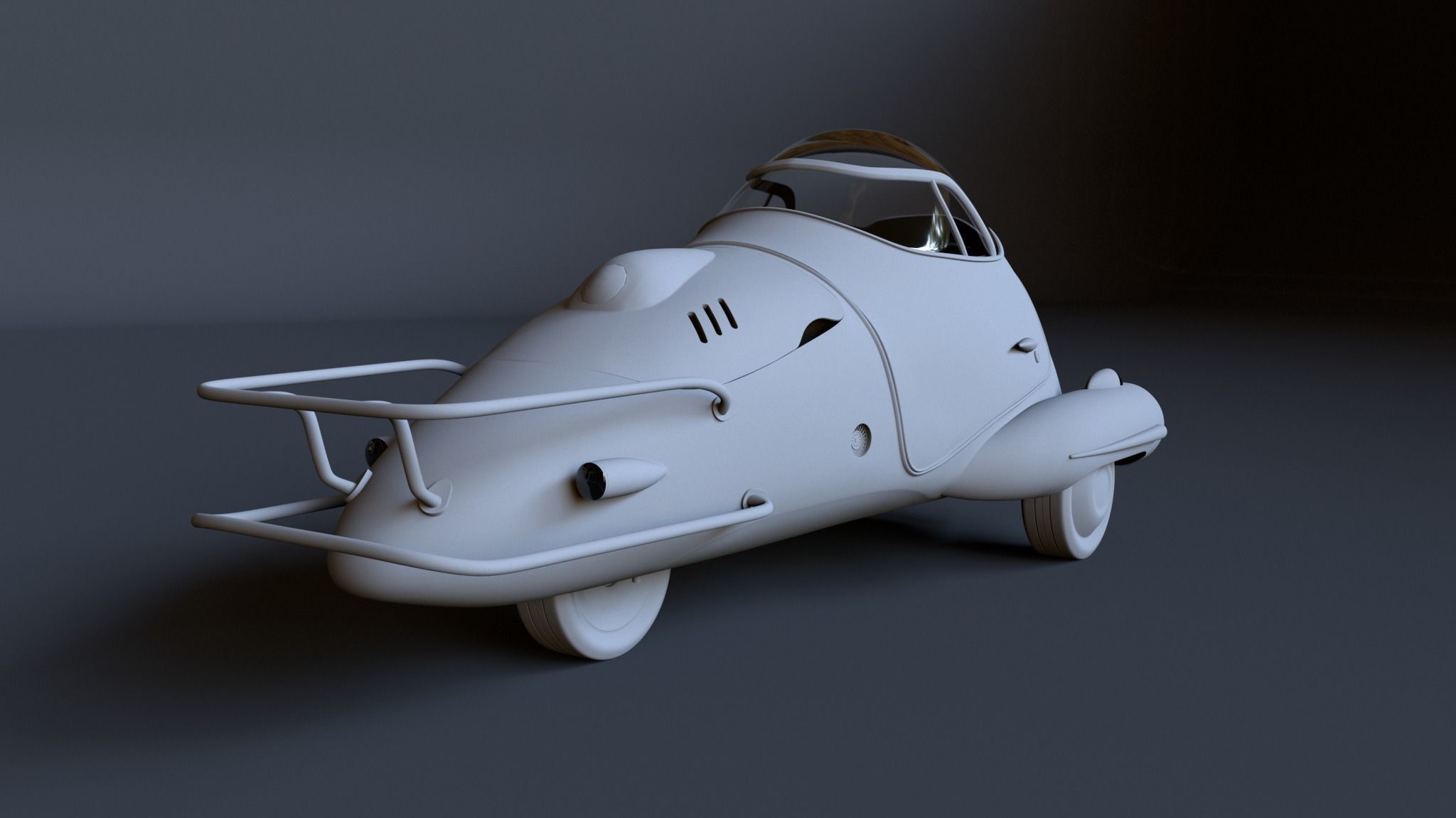 3D model Fusion flea - fallout 4 car VR / AR / low-poly | CGTrader