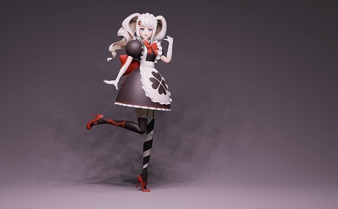 Anime Character - Unique 31 3D model | CGTrader