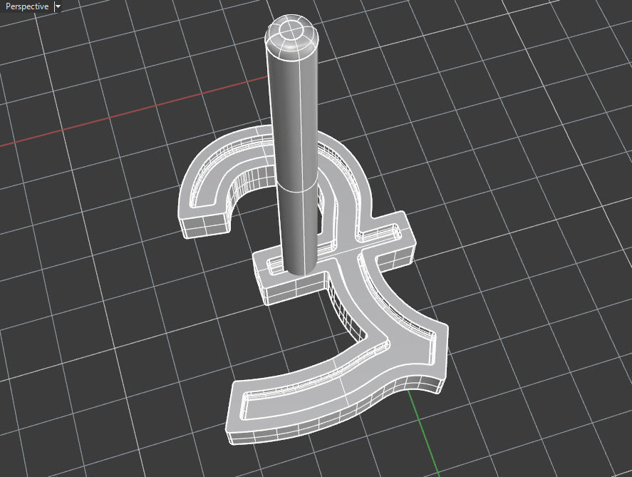 Pound sign stud earring blank 3D model 3D printable | CGTrader
