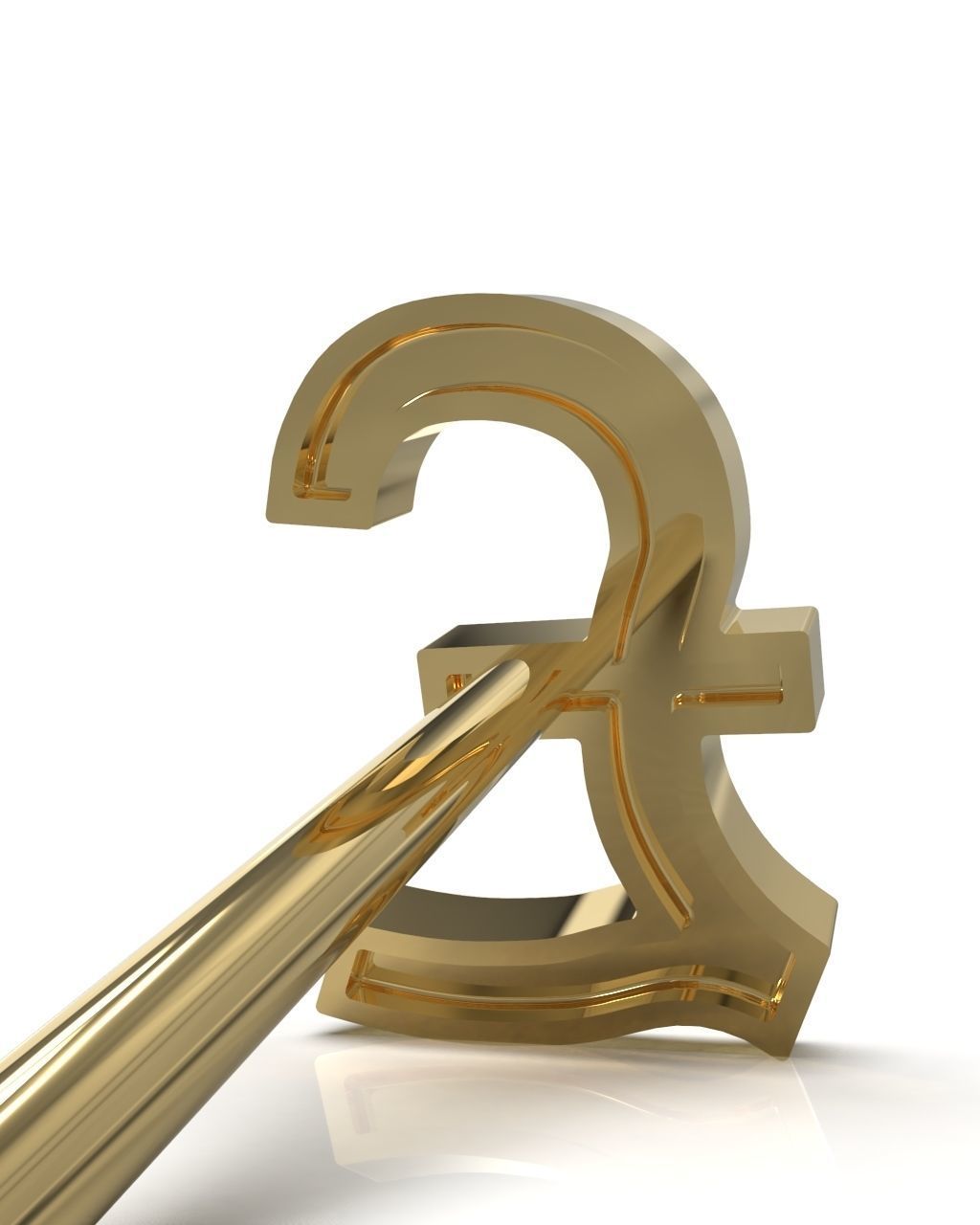 Pound sign stud earring blank 3D model 3D printable | CGTrader