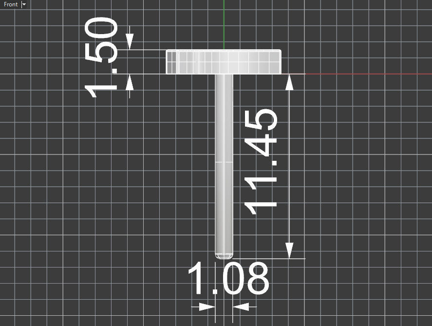 Pound sign stud earring blank 3D model 3D printable | CGTrader