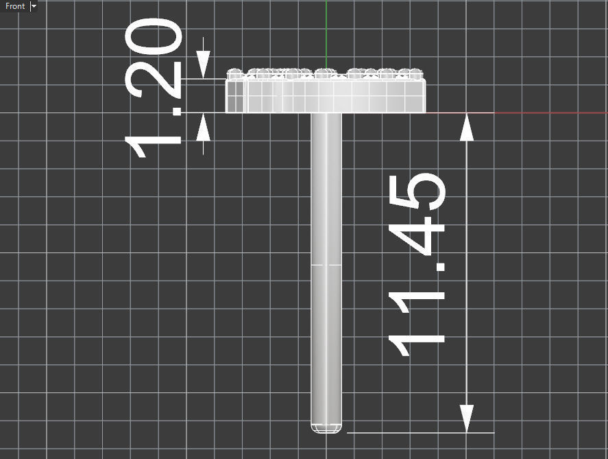 Pound symbol stud earring with gems 3D model 3D printable | CGTrader