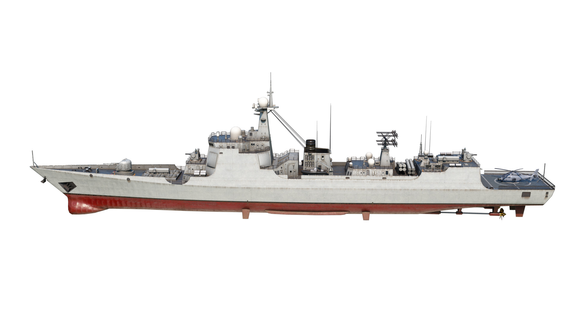 3D model Type052C Chinese Navy Type 052C Destroyer PLAN LvyangII class ...