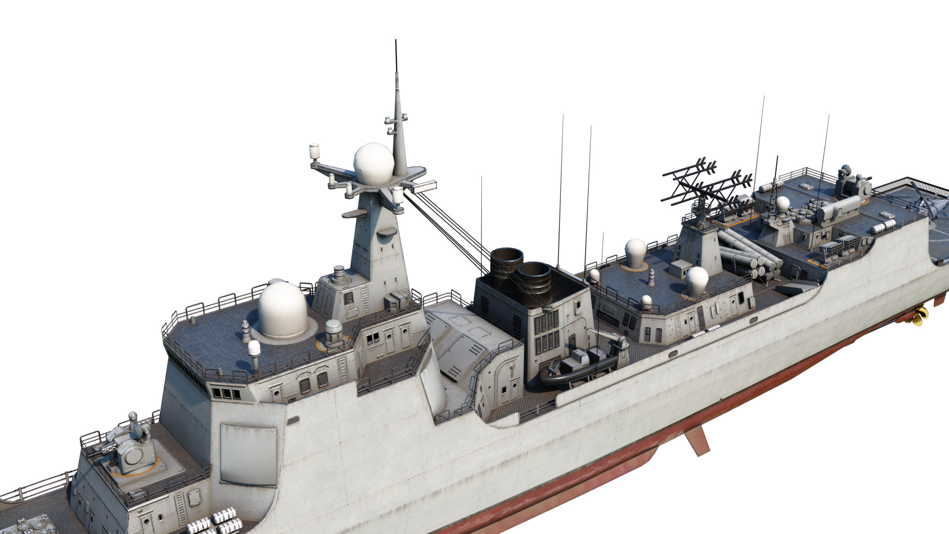 3D model Type052C Chinese Navy Type 052C Destroyer PLAN LvyangII class ...