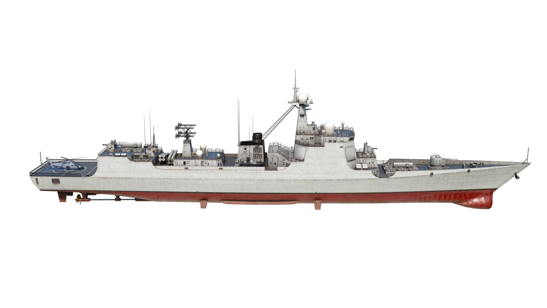 3D model Type052C Chinese Navy Type 052C Destroyer PLAN LvyangII class ...