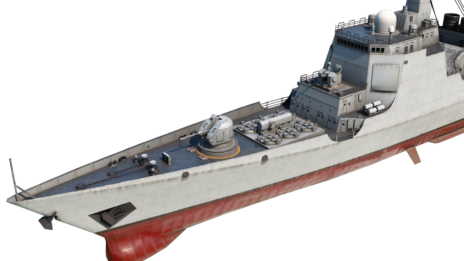 3D model Type052C Chinese Navy Type 052C Destroyer PLAN LvyangII class ...
