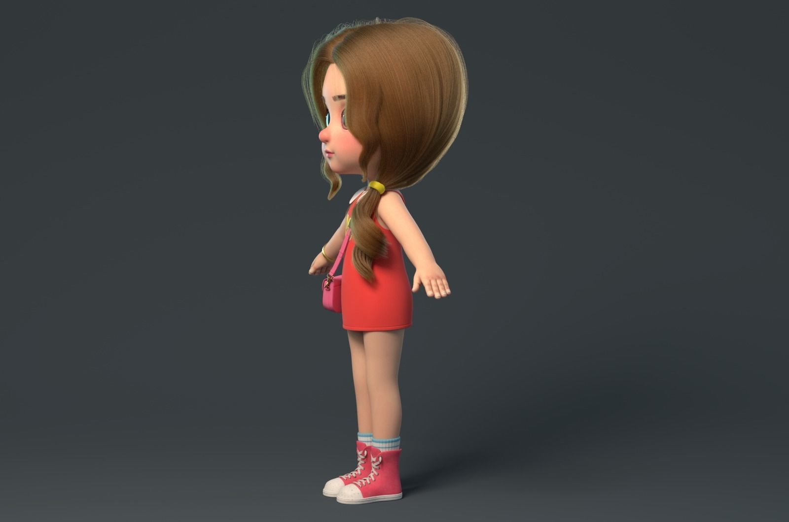 Cartoon girl is cute 3D model | CGTrader