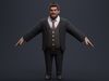 Uncle cartoon beard 3D model | CGTrader