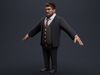 Uncle cartoon beard 3D model | CGTrader