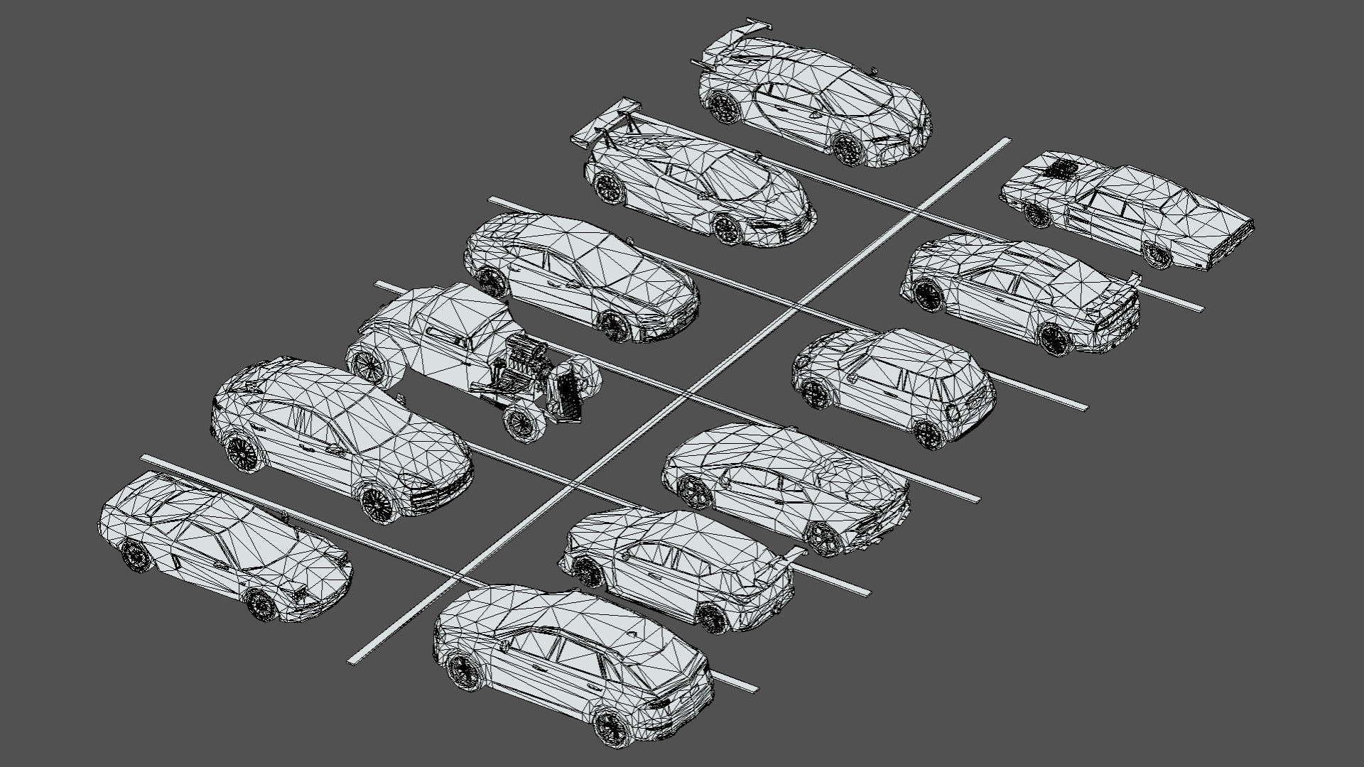 3D model 3D Low-poly Car Pack model VR / AR / low-poly | CGTrader