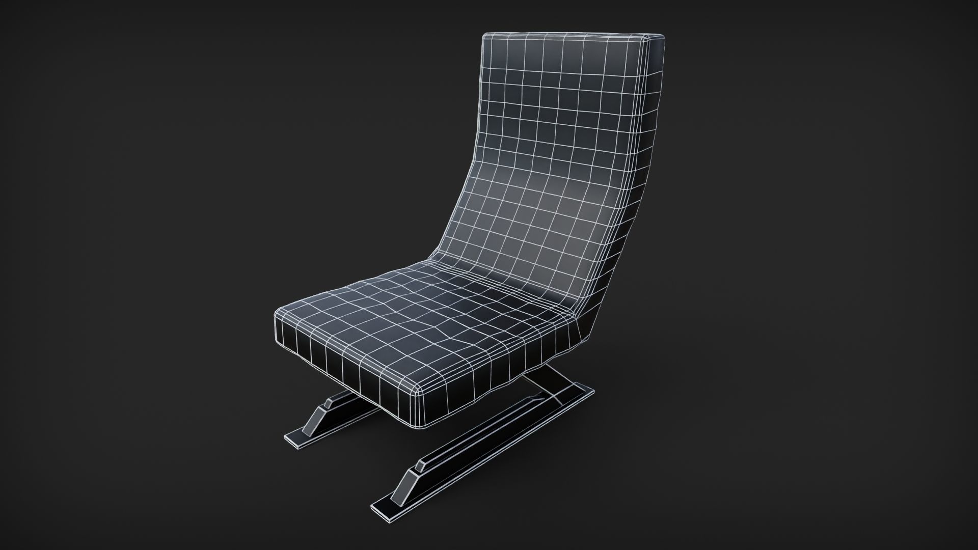 3D model Leather waiting chair VR / AR / low-poly | CGTrader