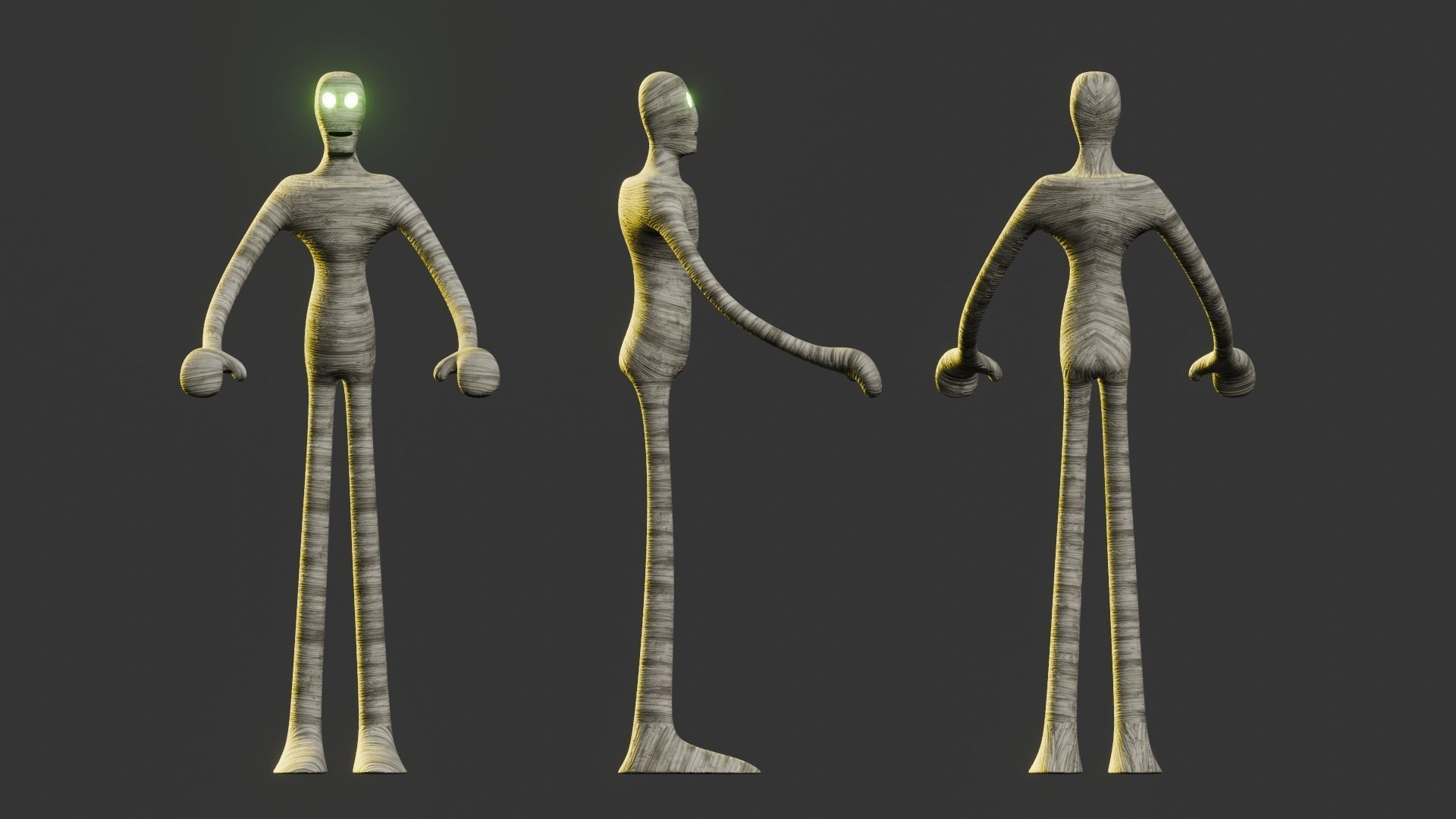 3D model Stylized Mummy 3d Model Rig VR / AR / low-poly | CGTrader