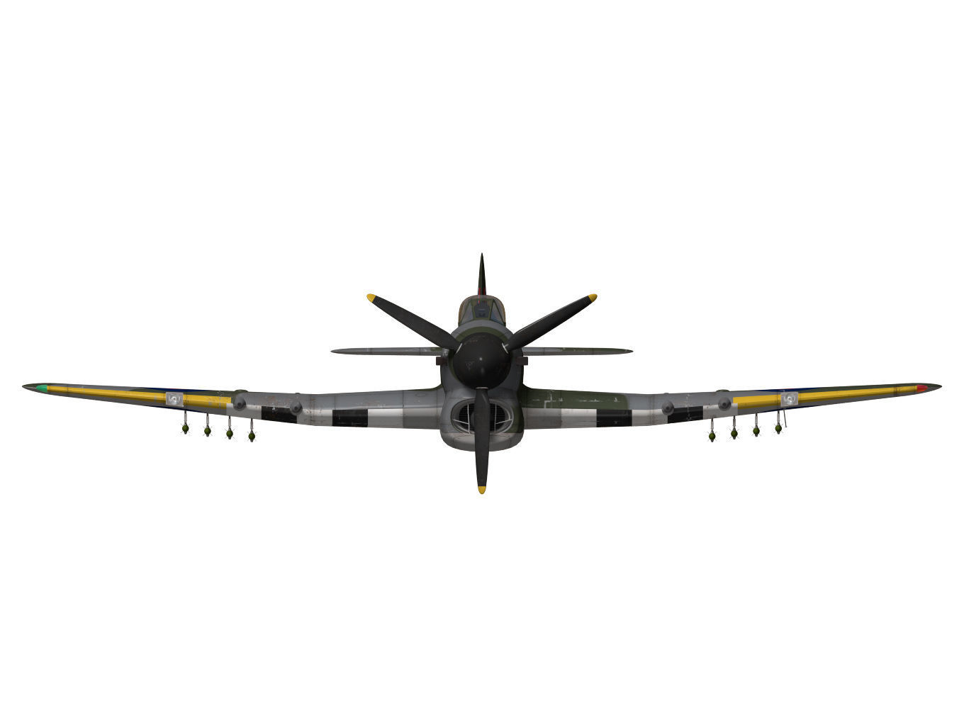 hawker typhoon MK1b 3D model | CGTrader