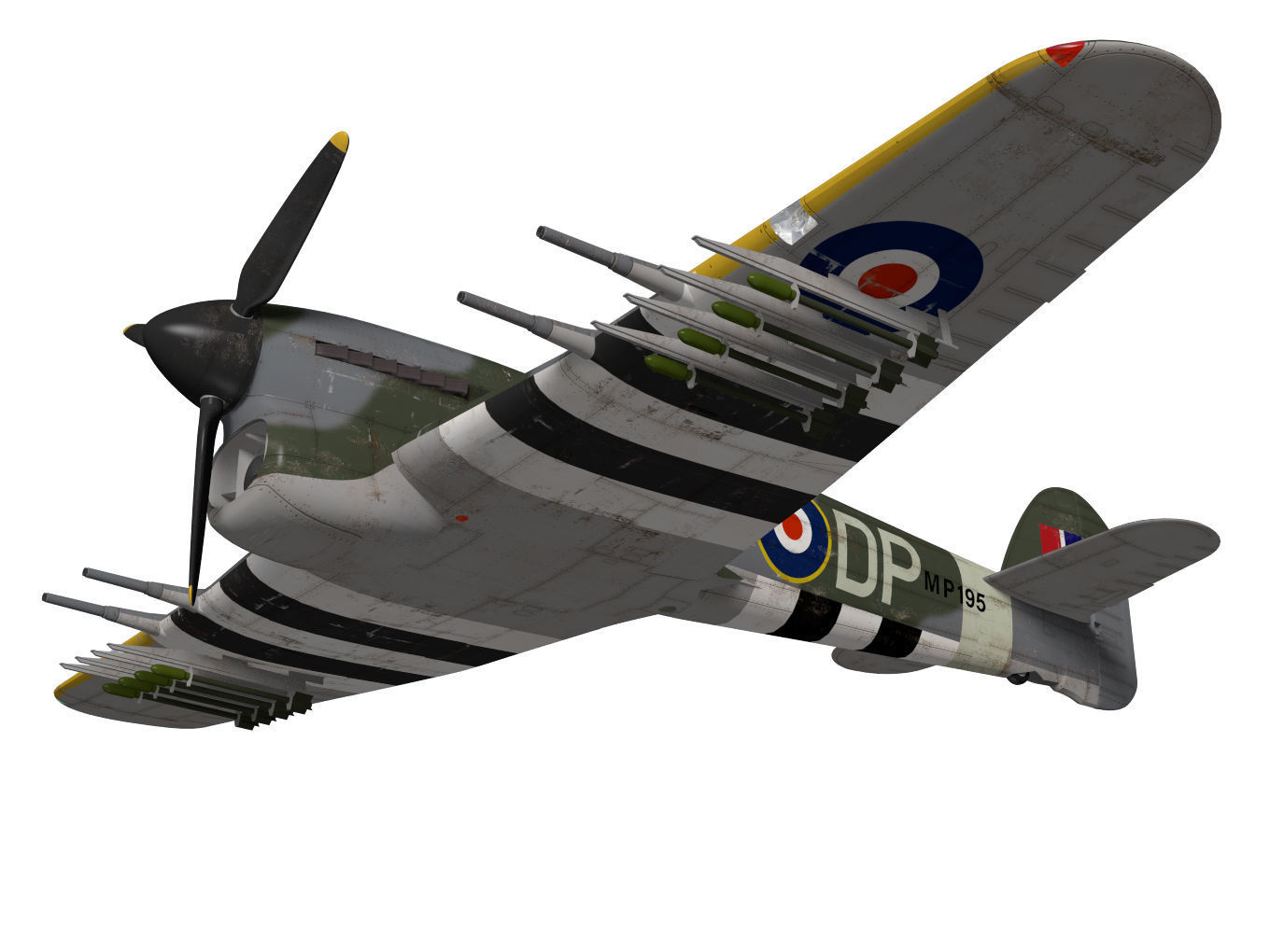 hawker typhoon MK1b 3D model | CGTrader