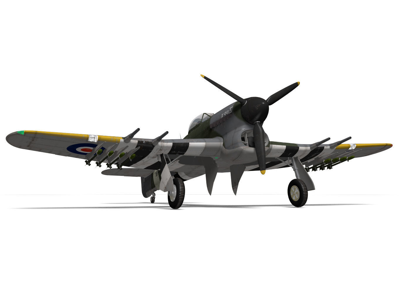 hawker typhoon MK1b 3D model | CGTrader