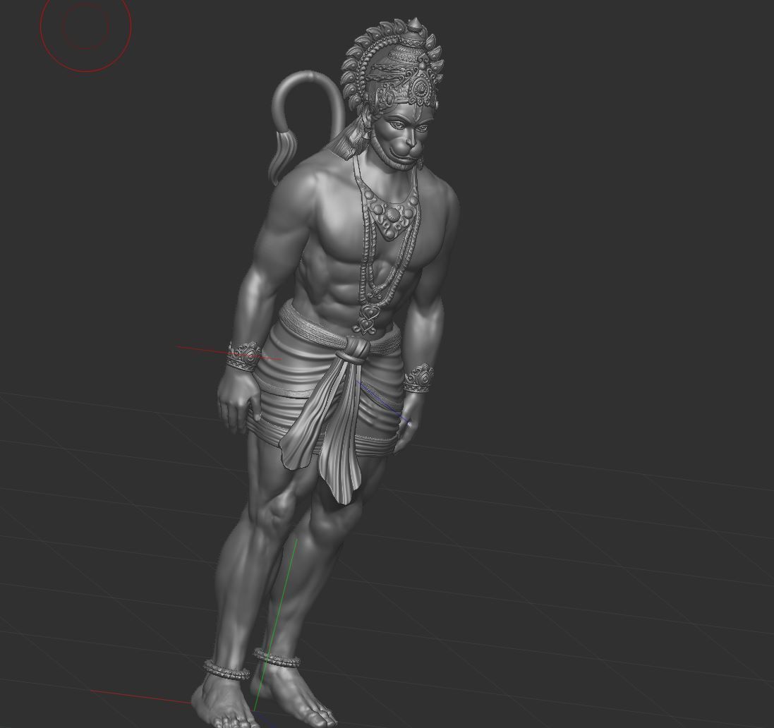 Hanuman 3D model 3D printable | CGTrader