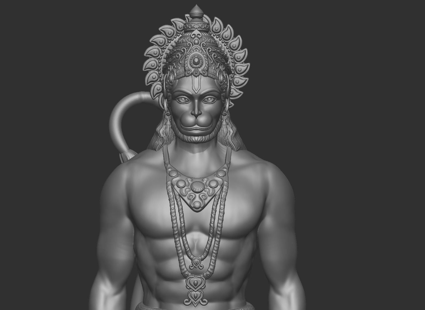 Hanuman 3D model 3D printable | CGTrader