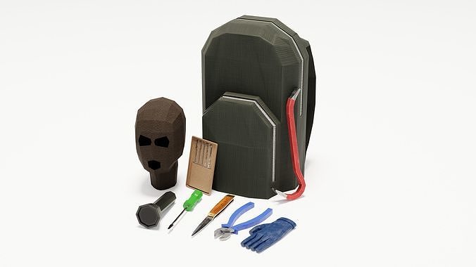 Robber 3D Lowpoly Asset Pack free VR / AR / low-poly 3D model | CGTrader
