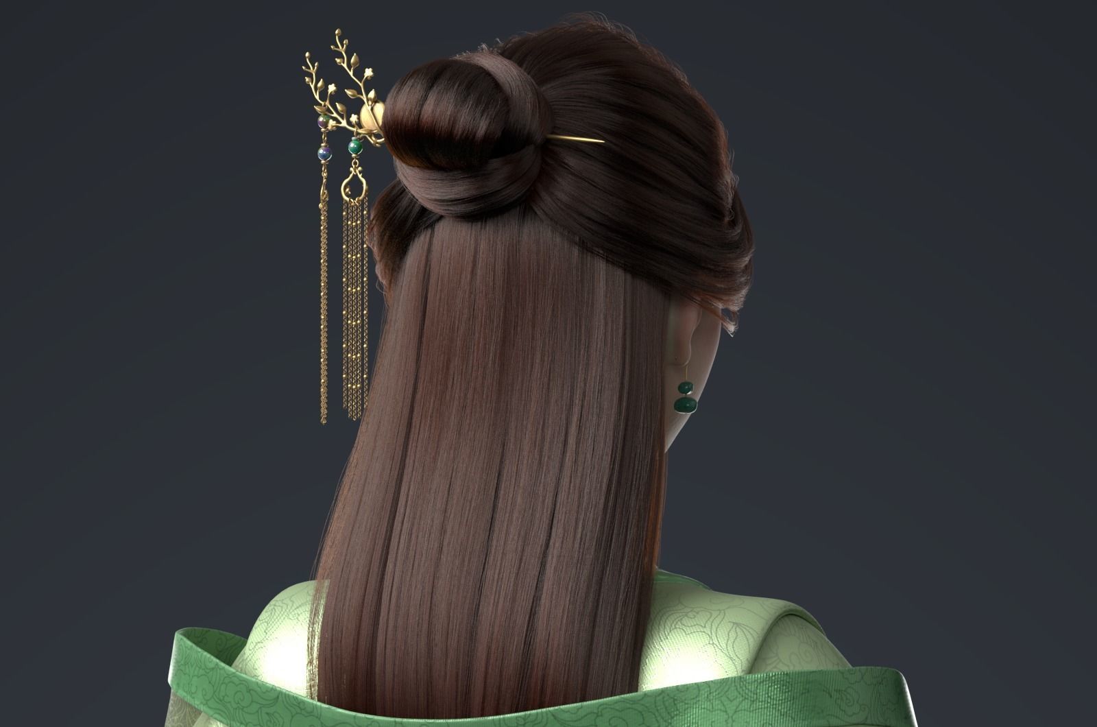 Beauty in ancient costume beautiful virtual human 3D model | CGTrader