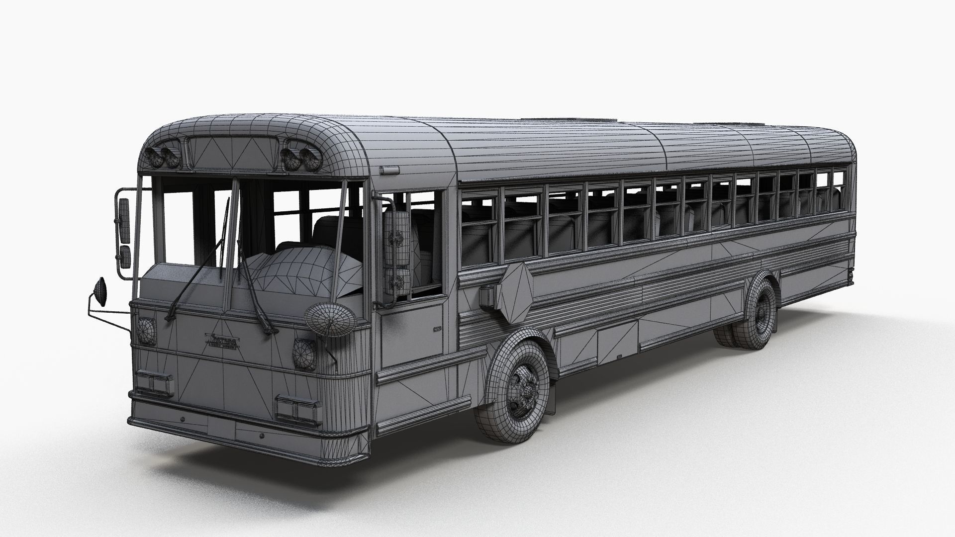 3D Model Collection School buses VR / AR / low-poly | CGTrader