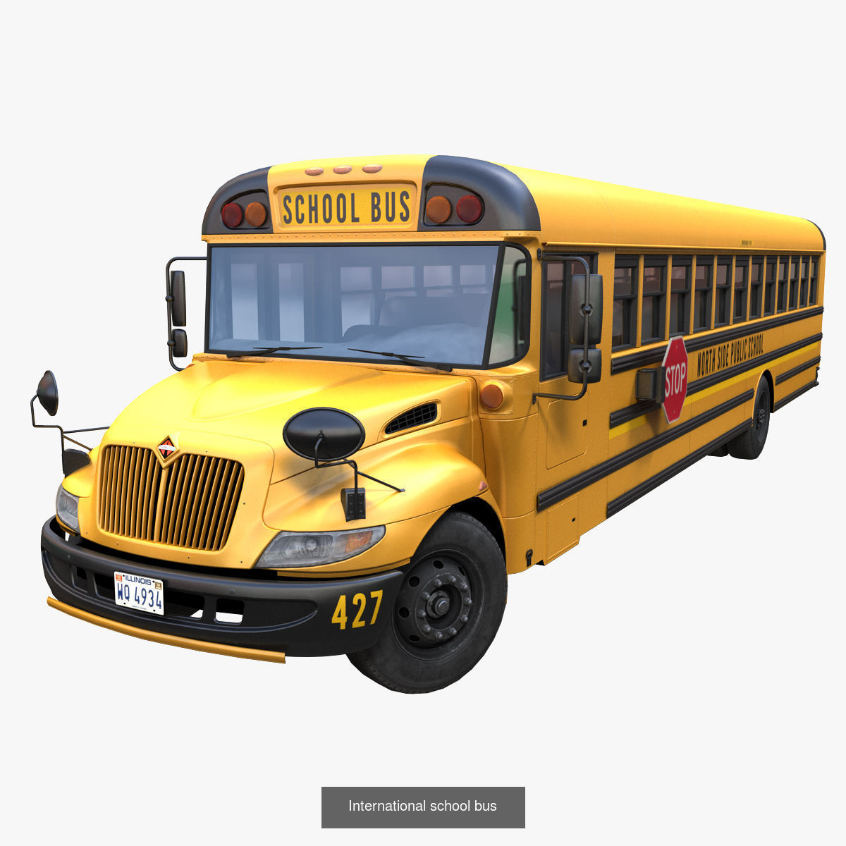 3D Model Collection School buses VR / AR / low-poly | CGTrader