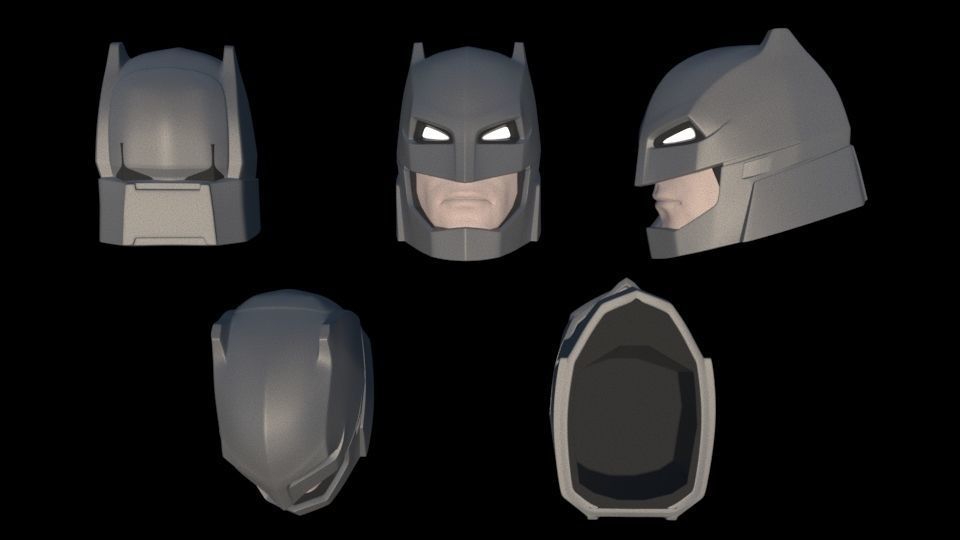 Batman Armored head sculpt free 3D model 3D printable | CGTrader
