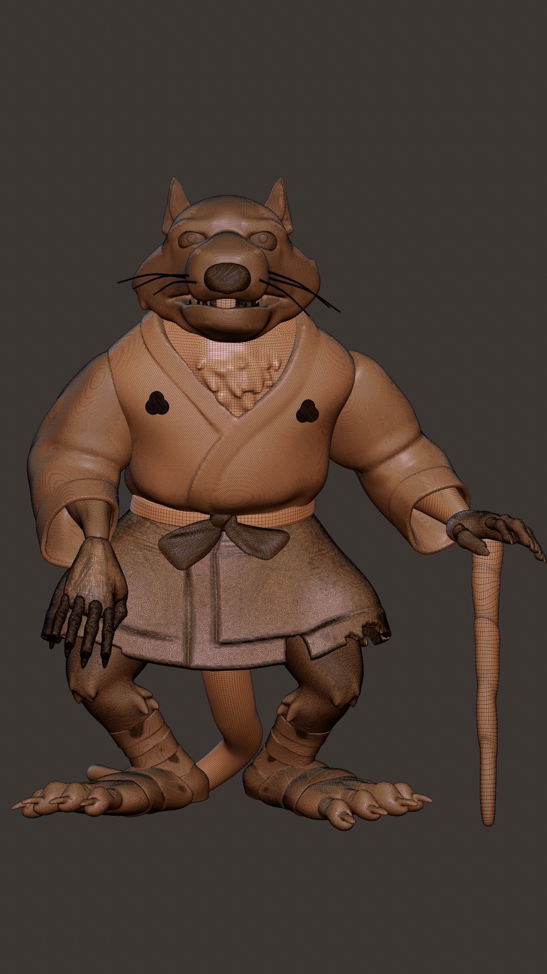Splinter with TMNT free VR / AR / low-poly 3D model | CGTrader
