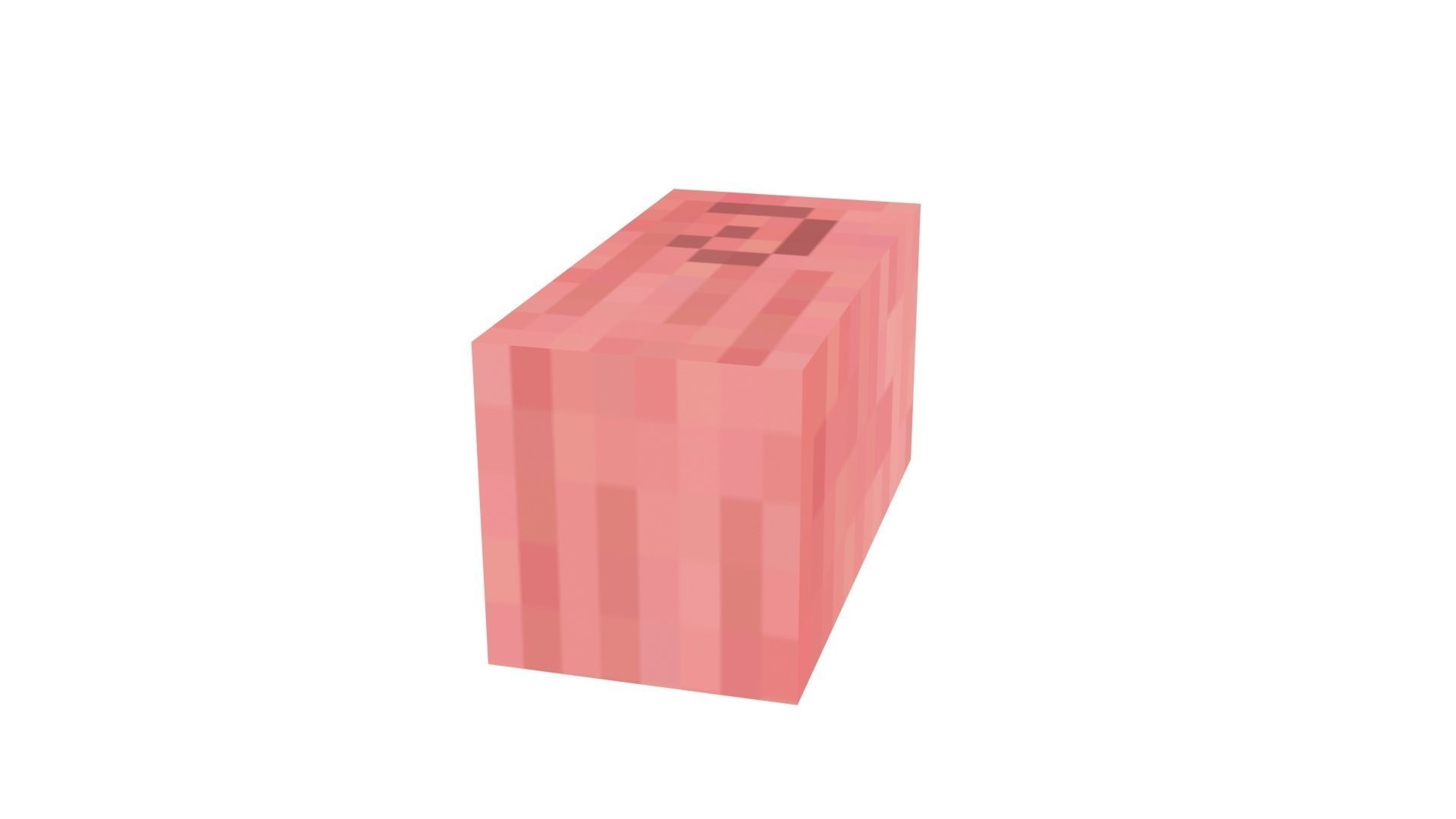 Walking Minecraft Pig 3D model animated | CGTrader